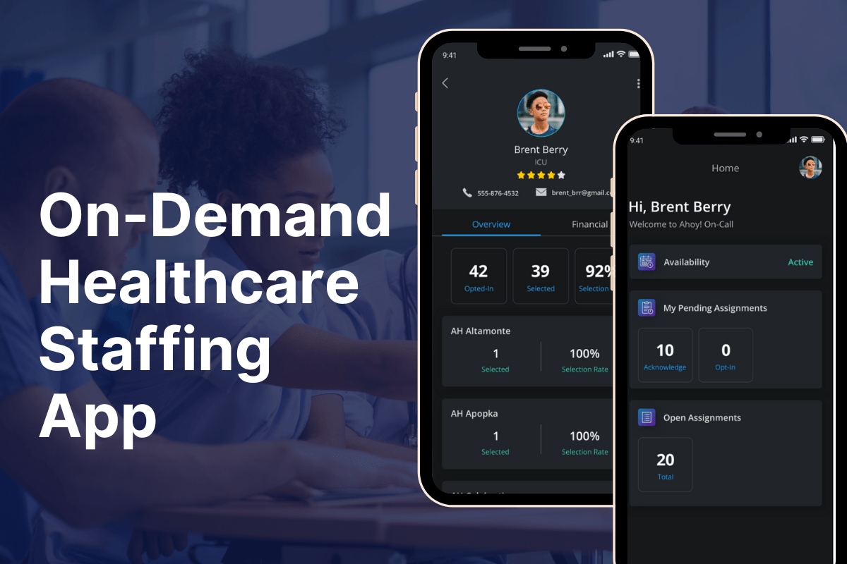 On-Demand Healthcare Staffing App (HIPAA) - Technology Rivers