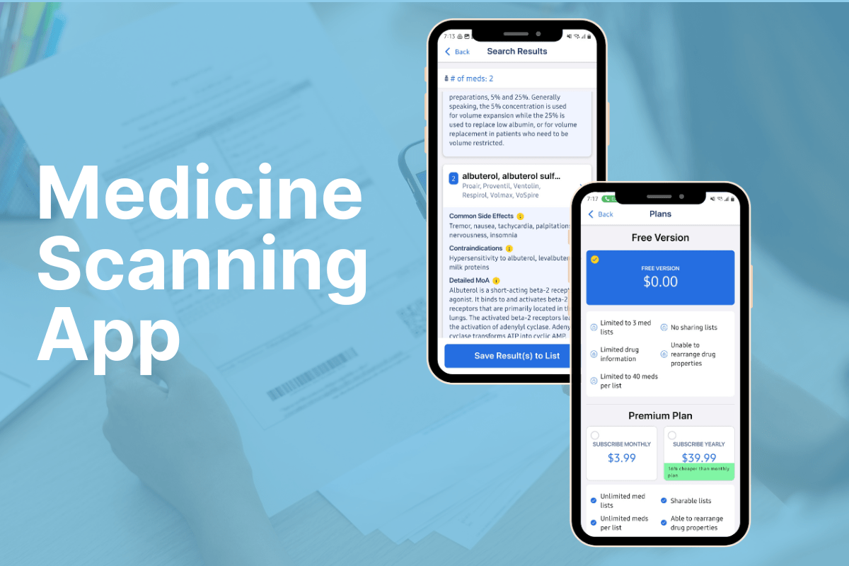 Medicine Scanning App - Technology Rivers